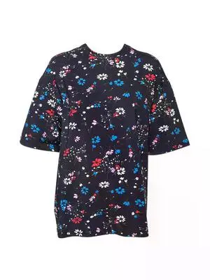 Balenciaga Floral-print Cotton T-shirt
