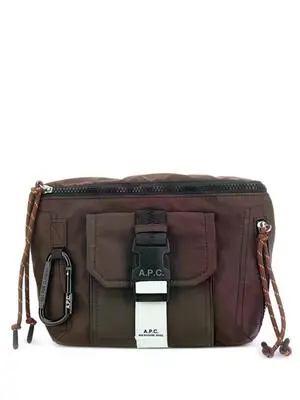 A.p.c. Logo-patch Shoulder Bag - Brown