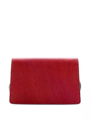 Gucci Dionysus Leather Super Mini Clutch - Red