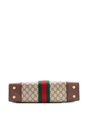 Gucci Ophidia Cut Out Handle Gg Coated Canvas Medium Tote Bag - Brown