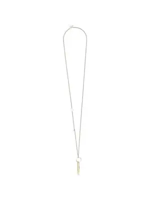 JIL SANDER 601 Handmade Pearl Pendant Necklace - Silver