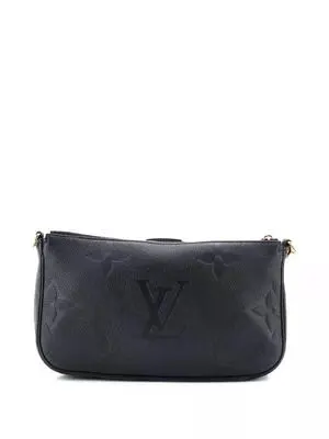 LOUIS VUITTON Multi Pochette Accessoires Monogram Empreinte Giant Crossbody Bag - Black