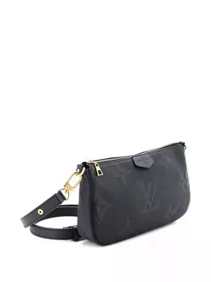 LOUIS VUITTON Multi Pochette Accessoires Monogram Empreinte Giant Crossbody Bag - Black