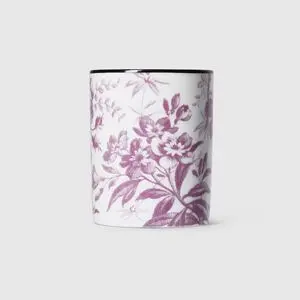 Gucci Herbarium Print Candle, Fig Scent - Bordeaux