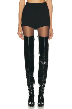 MUGLER High Waisted Short - Black