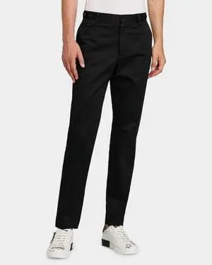 Dolce & Gabbana Gabardine Cotton Five-pocket Pants - Nero