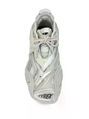 Balenciaga Metallic Low-top Sneakers - Silver
