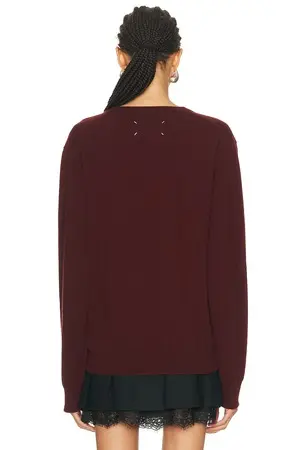 MAISON MARGIELA V-neck Virgin Wool Sweater