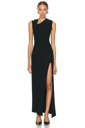 MUGLER Hooded Maxi Gown