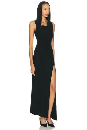 MUGLER Hooded Maxi Gown