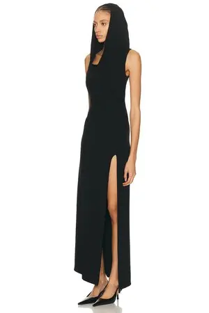 MUGLER Hooded Maxi Gown