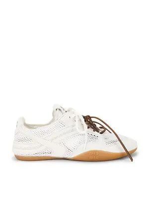 Miu Miu Rete Scamosciato Sneakers