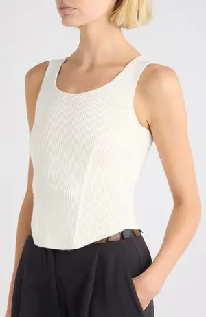 Alaïa Wool-blend Corset Top