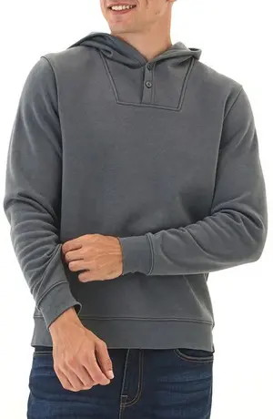 THREADS 4 THOUGHT Kieran Fleece Pullover Hoodie - Raindrop