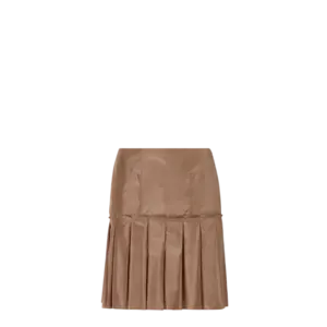 Fendi Taffeta Pleated Skirt - Brown