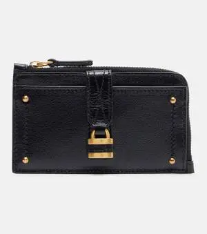 Chloé Paddington Small Leather Card Holder - Black