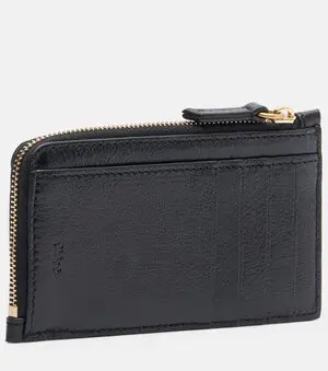 Chloé Paddington Small Leather Card Holder - Black