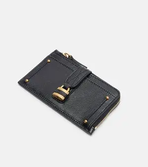 Chloé Paddington Small Leather Card Holder - Black