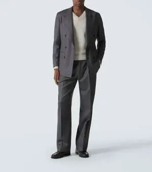 SAMAN AMEL Wool Suit Pants