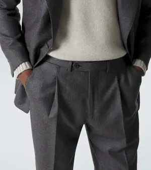 SAMAN AMEL Wool Suit Pants