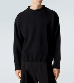 Studio Nicholson Wool And Cotton Mockneck Sweater