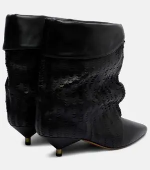 Isabel Marant Étoile Edrika 45 Laser-cut Leather Ankle Boots