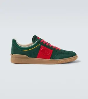 Valentino Garavani Valentino Garavani Suede Lace-Up Sneakers Green