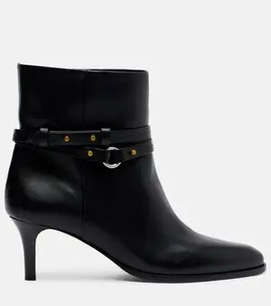 Isabel Marant Étoile Meyli 55 Leather Ankle Boots - Black