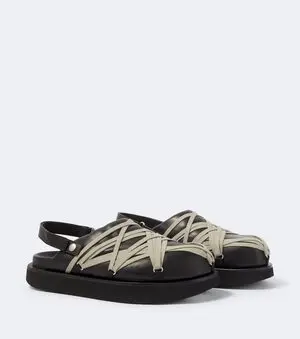 Rick Owens Megalace Mules - Nero