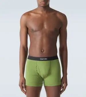 TOM FORD Logo Cotton-blend Boxer Briefs