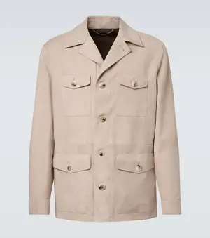 Canali Suede Field Jacket