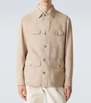 Canali Suede Field Jacket