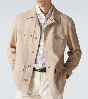 Canali Suede Field Jacket