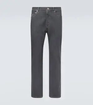 Brunello Cucinelli Logo Straight Jeans