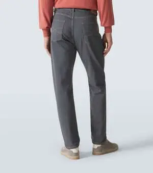Brunello Cucinelli Logo Straight Jeans