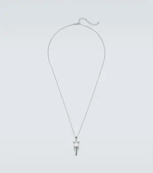 Mateo Sterling Pendant Necklace With Pearl - Silver