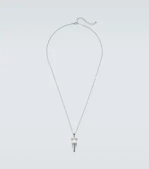 Mateo Sterling Pendant Necklace With Pearl - Silver