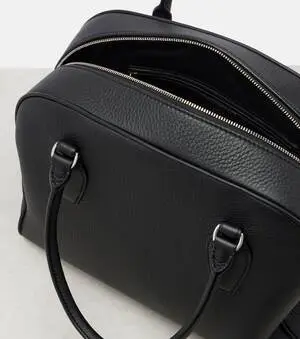 THE ROW India 12 Leather Top-handle Bag - Black
