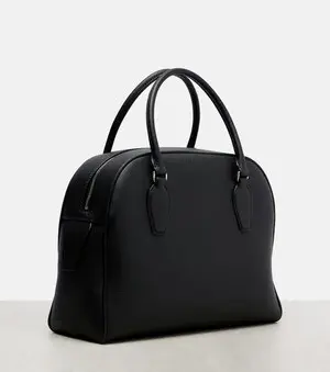 THE ROW India 12 Leather Top-handle Bag - Black