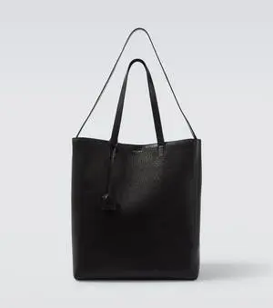 Saint Laurent Leather Tote Bag - Black