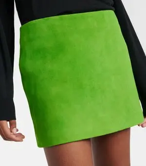 Staud Crest Suede Mini Skirt