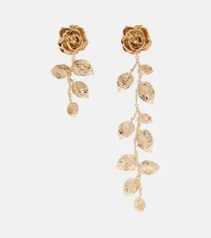 Magda Butrym Floral -plated Drop Earrings - Gold