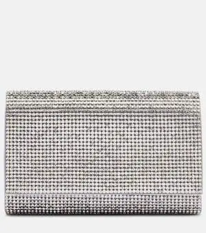 Judith Leiber Fizzy Crystal-embellished Clutch - Silver