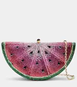 Judith Leiber Watermelon Slice Clutch - Pink