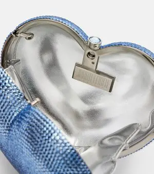 Judith Leiber L'amour Petit Coeur Clutch - Blue