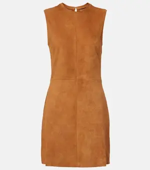 Stouls Dollie Suede Mini Dress - Brown