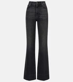 Dolce & Gabbana High-rise Flared Jeans - Black