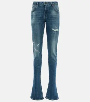 Dolce & Gabbana High-rise Flared Jeans - Blue