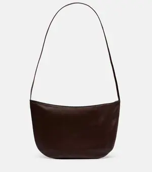 THE ROW Medium Leather Shoulder Bag - Brown
