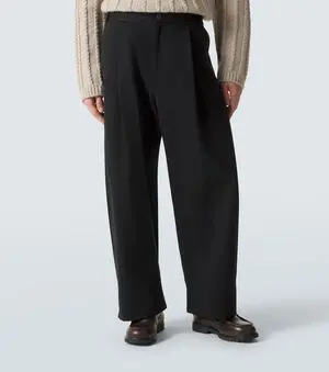 Studio Nicholson Cotton Twill Barrel-leg Pants
